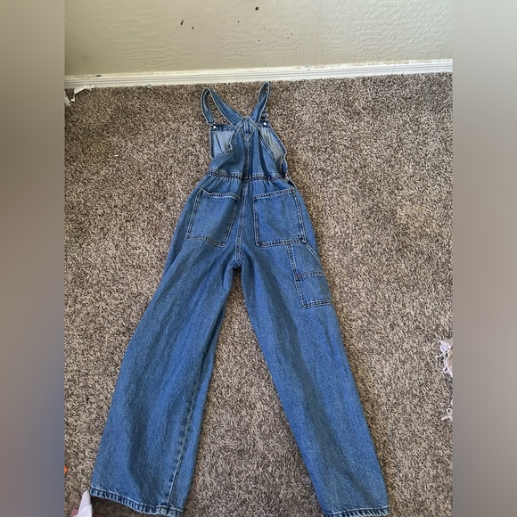 Zara | One Pieces | Dark Blue Denim Overalls | Poshmark